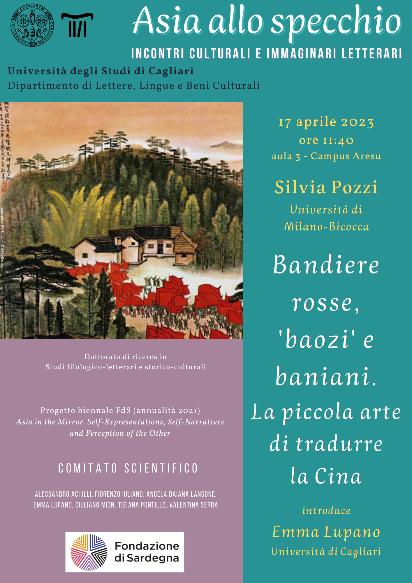 Conferenza di Silvia Pozzi: “Bandiere rosse, ‘baozi’ e baniani. La ...